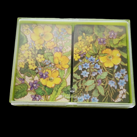 Hallmark | Games | Hallmark Bridge Playing Cards Field Flowers Original ...